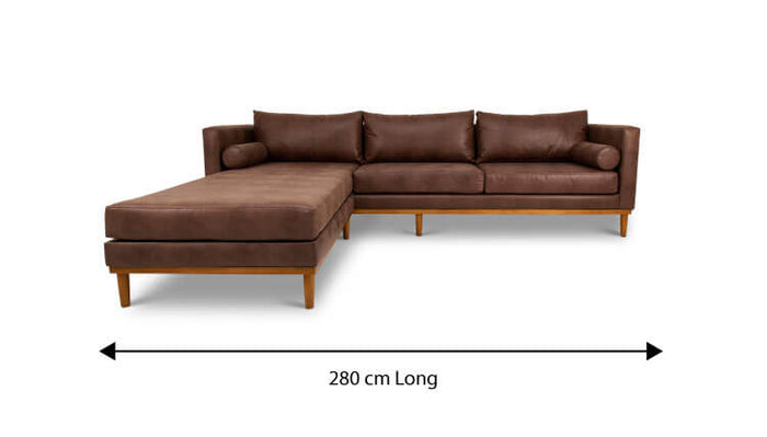 Harrison Four Seater L Shape Couch (Imitation Leather) – Pascal Furniture